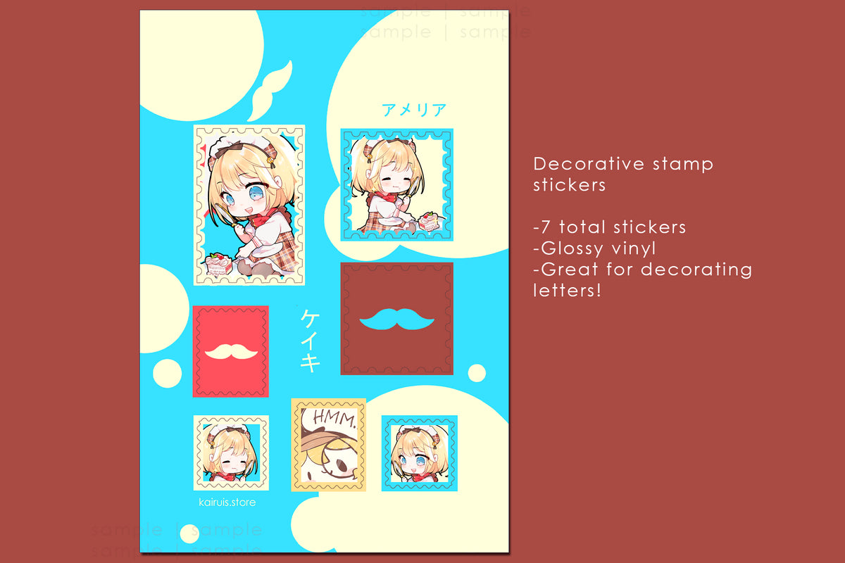 Ame Stamp Stickers [HoloLive] – Kairui's